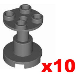 【小荳樂高】LEGO 深灰色 2x2x2 支架/桌腳(10個) Support Stand 3940B 6106283 | 蝦皮購物