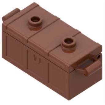 【小荳樂高】LEGO 紅棕色 平蓋寶箱 Treasure Chest 4738ac03 4738a 80835 | 蝦皮購物