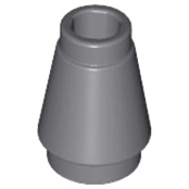 【小荳樂高】LEGO 深灰色 1x1 圓錐 Cone 4589b 4518486 4529240 | 蝦皮購物