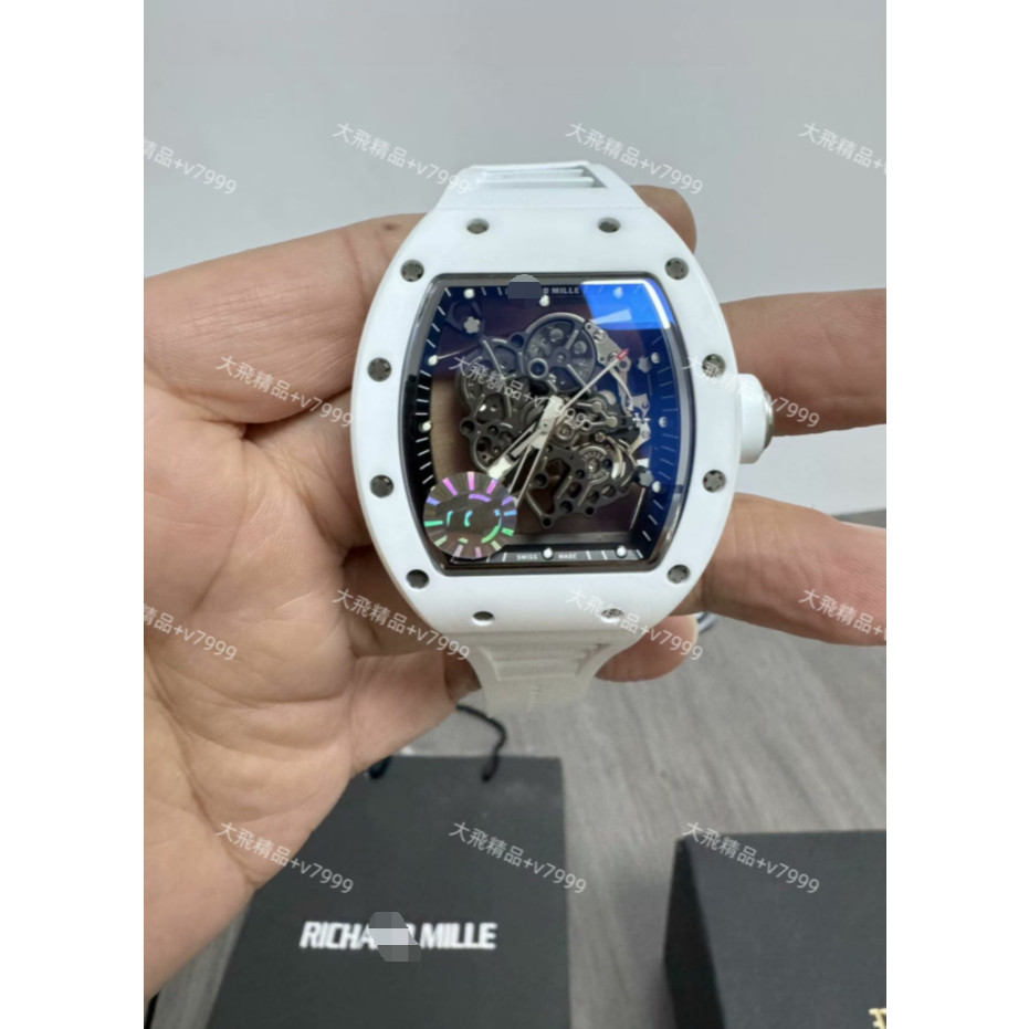 台灣狼 大飛精品 出貨實拍 zf rm 055 白陶瓷男錶 | 蝦皮購物