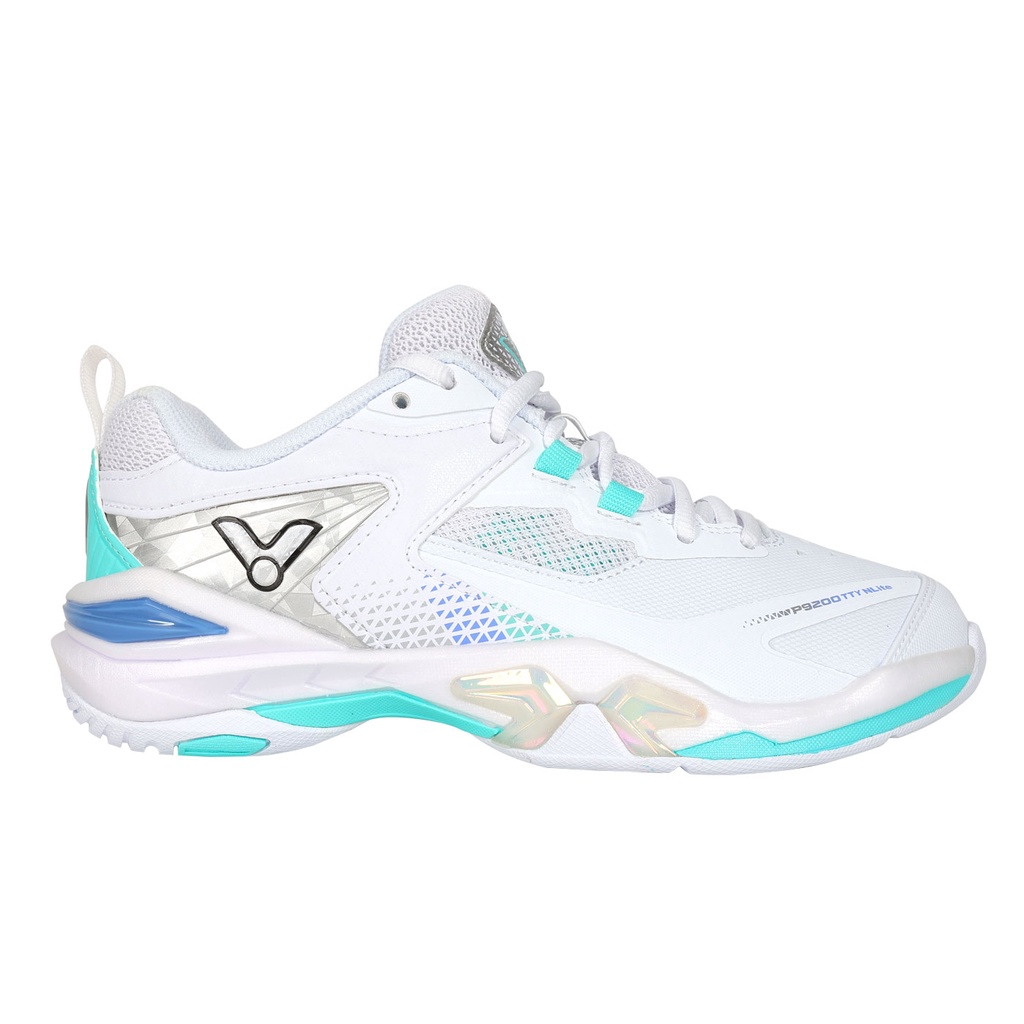 VICTOR 致敬戴資穎-男女專業羽球鞋(運動 羽毛球 V型楦 勝利「P9200TTY NLite-AR」 白銀湖綠藍 | 蝦皮購物