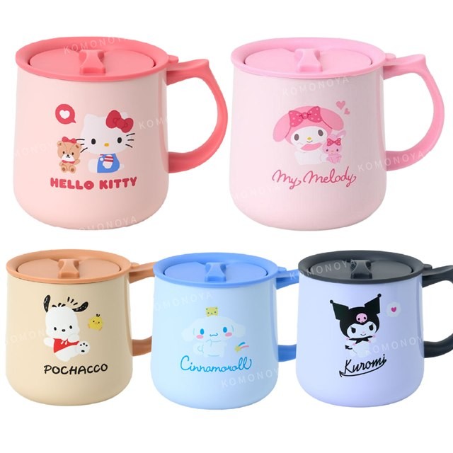 【現貨】小禮堂 Sanrio 三麗鷗 保溫馬克杯附蓋 360ml (好友款) Kitty 美樂蒂 大耳狗 酷洛米 | 蝦皮購物