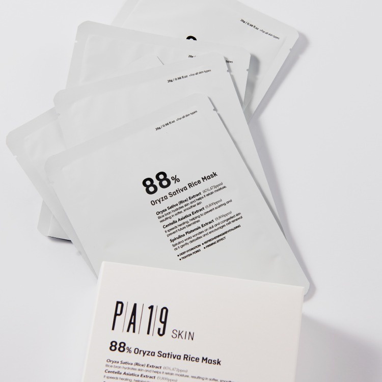 Pa19 皮膚 88% Oryza Sativa 米麵膜(組合 5-10 片) | 蝦皮購物