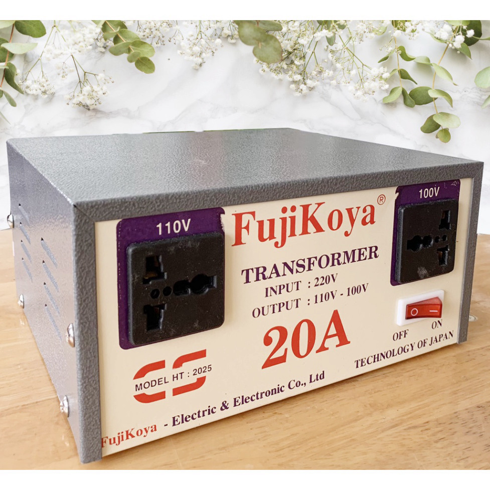 Fujikoya Transformer 將 220V 轉換為 110V、100V 轉換為 20A 生產力。日本和美國國 | 蝦皮購物