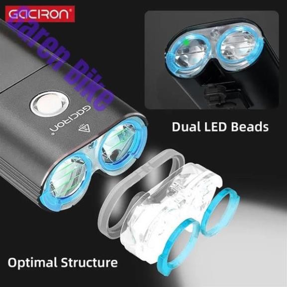 [Garen Bike] Gaciron V9DP-2000 LM 自行車燈正品 6700 毫安電池 | 蝦皮購物