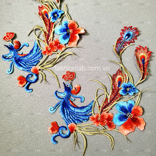 刺繡鳳凰 020501 (一對) | 蝦皮購物