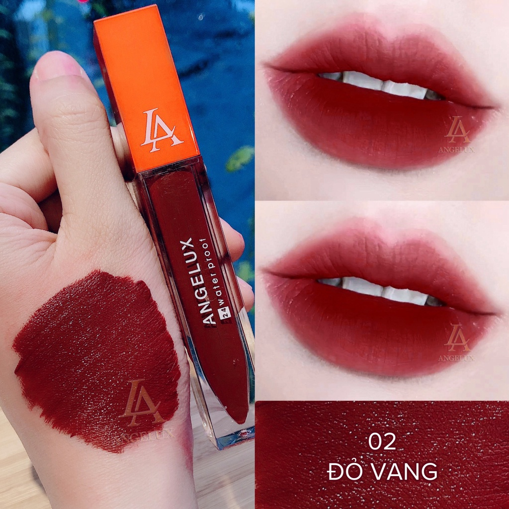 Angelux 超級啞光唇膏長時間口紅,超美個性橙色奶油唇膏至標準色持久潤唇膏(12 號) | 蝦皮購物
