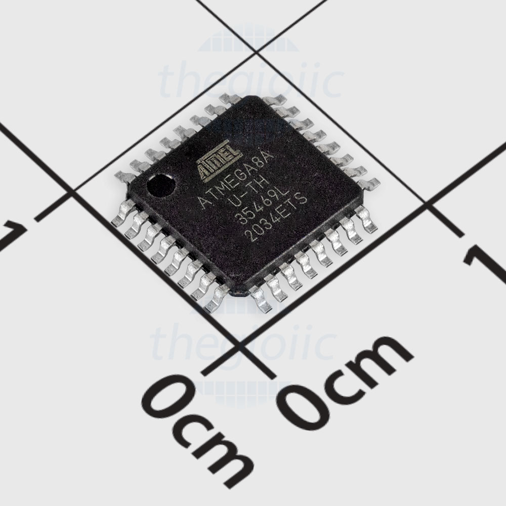 微控制器 IC ATMEGA8A-AU, 8 位 AVR 微控制器, 16MHz, 8KB FLASH, 32-TQFP | 蝦皮購物