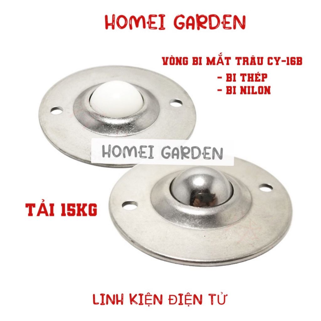 帶水牛眼軸承的飛盤輪 CY-16B phi 16,外徑 50mm,負載能力 15kg,100% 全新 - HM0177 | 蝦皮購物