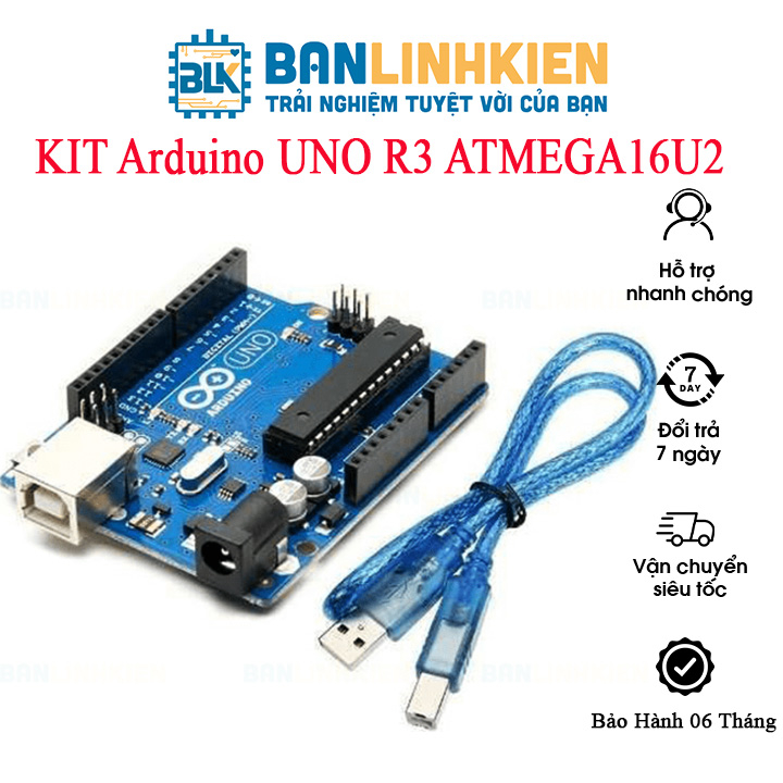 Kit Arduino UNO R3 ATMEGA16U2 學習和研究 | 蝦皮購物