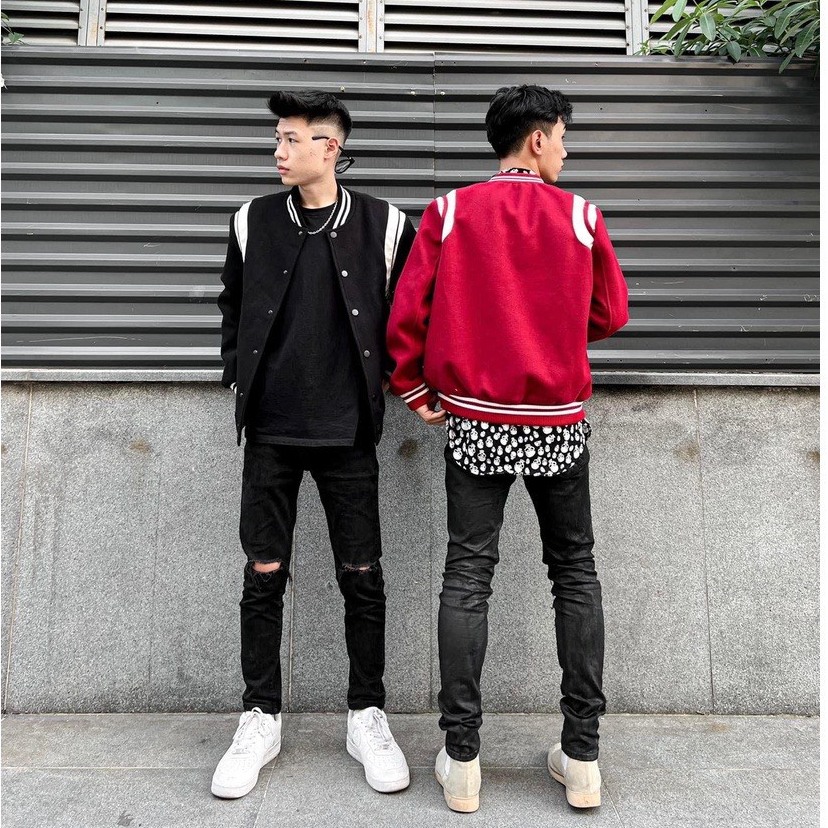 Bomber Teddy 棒球夾克 Son Tung, Givenchi Son Tung 白色襯衫 - 超熱 F12 | 蝦皮購物