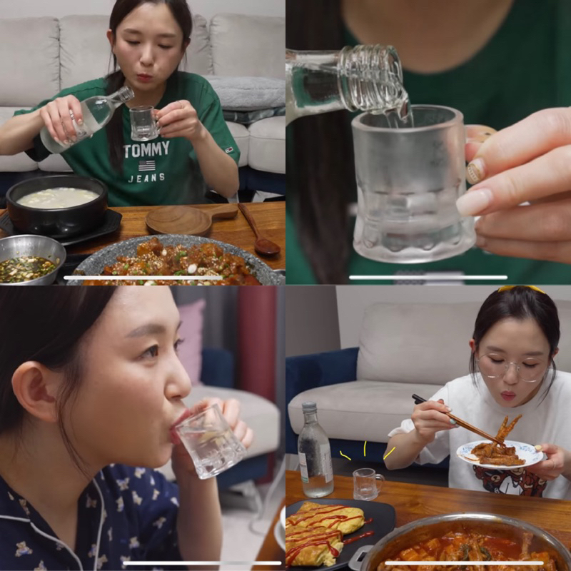 可愛的迷你玻璃杯飲用 soju 酒 / 50ml / daiso korean | 蝦皮購物