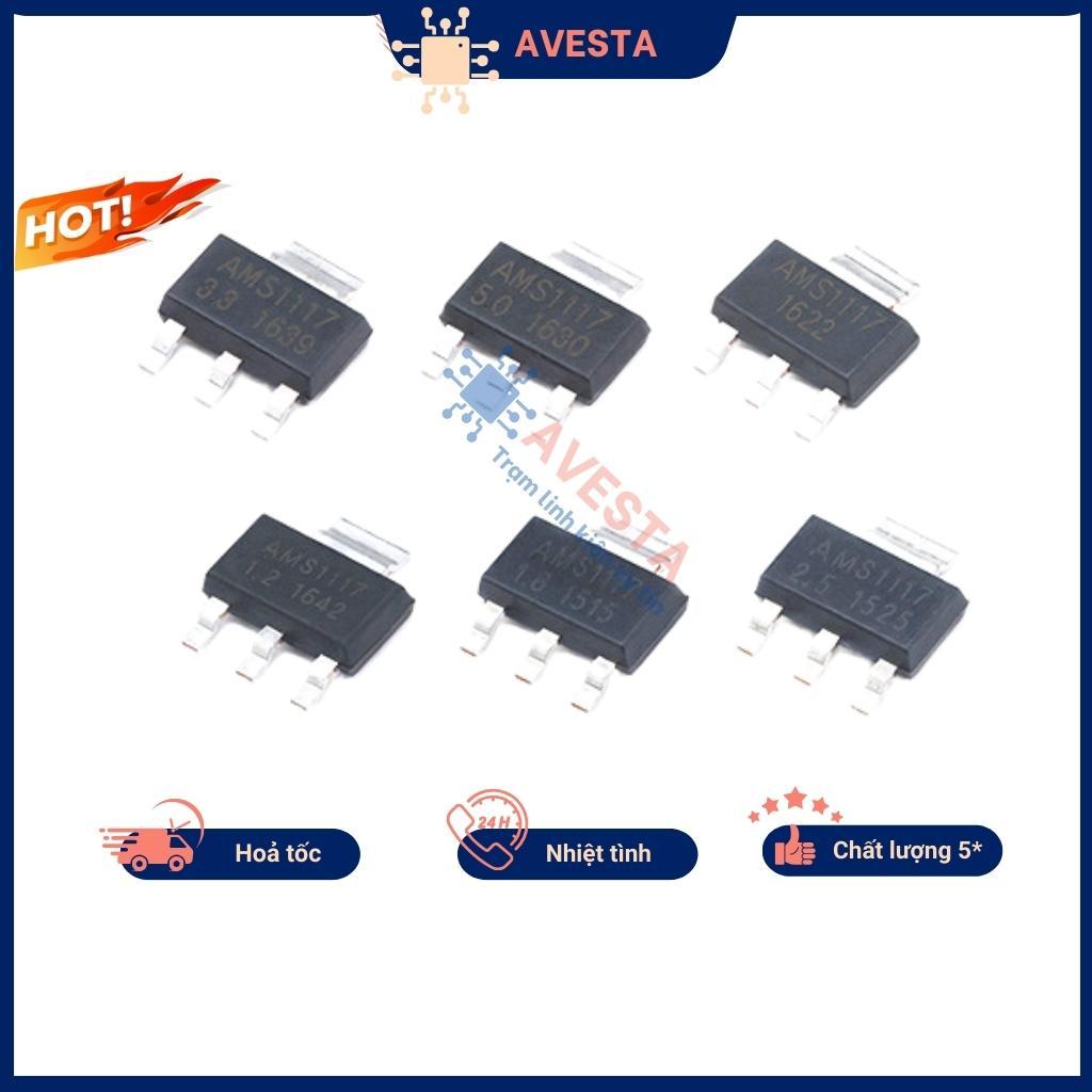 AMS1117 穩壓器 IC AMS117 1A SOT-223 全 Avesta 值。 | 蝦皮購物