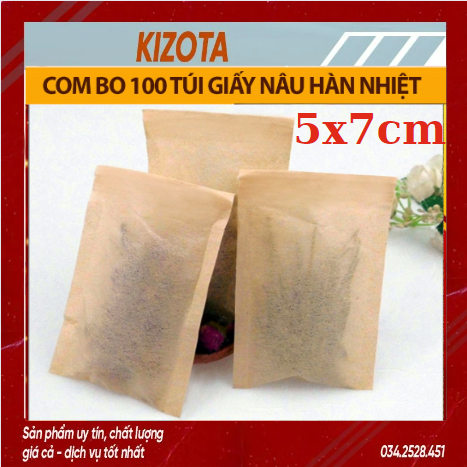 一套 100 個茶和咖啡過濾袋 5x6cm 熱敏紙袋 - KIZOTA | 蝦皮購物