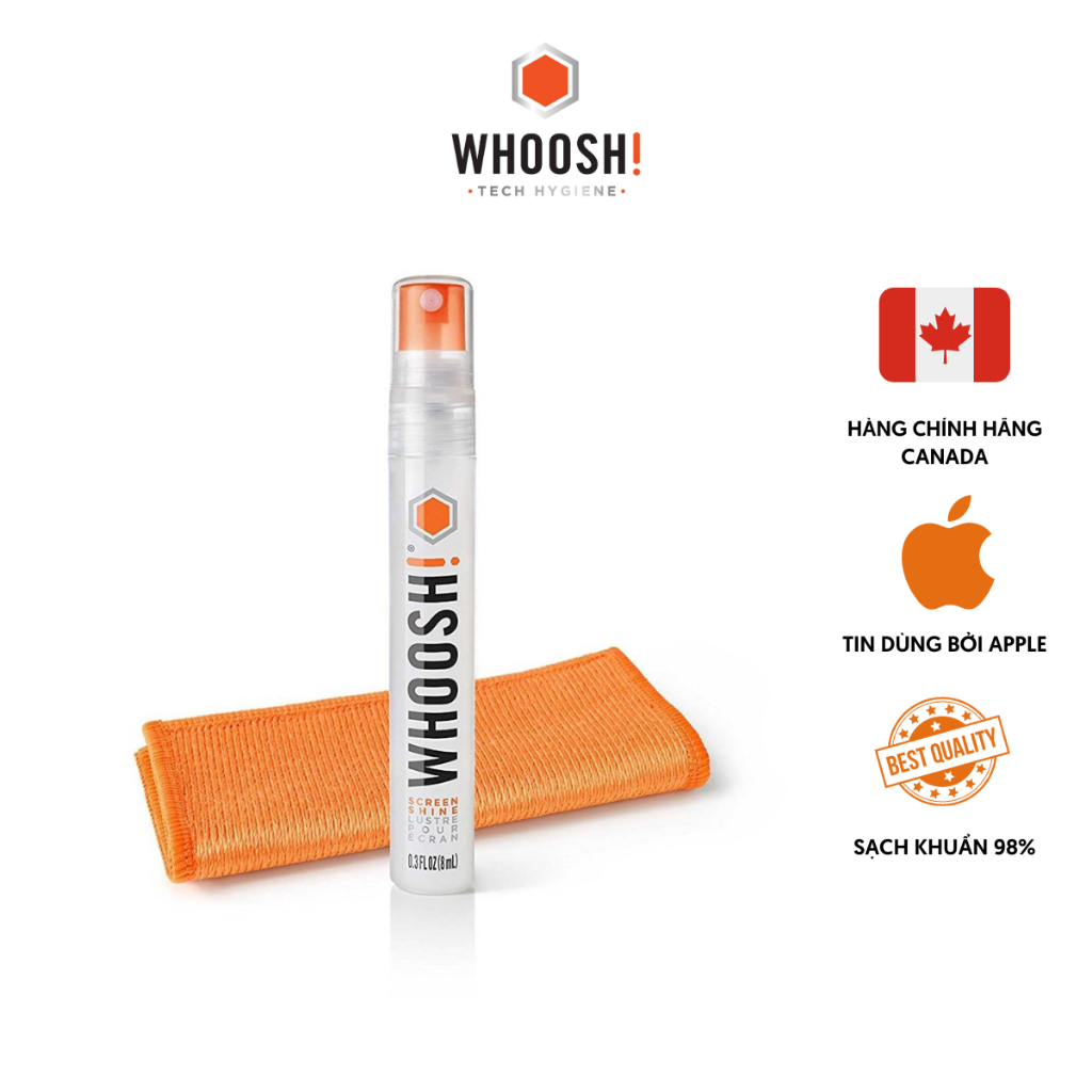 Whoosh 觸摸屏清潔劑! Screen Shine Pocket 8ml 迷你多功能緊湊型觸摸屏清潔劑 | 蝦皮購物