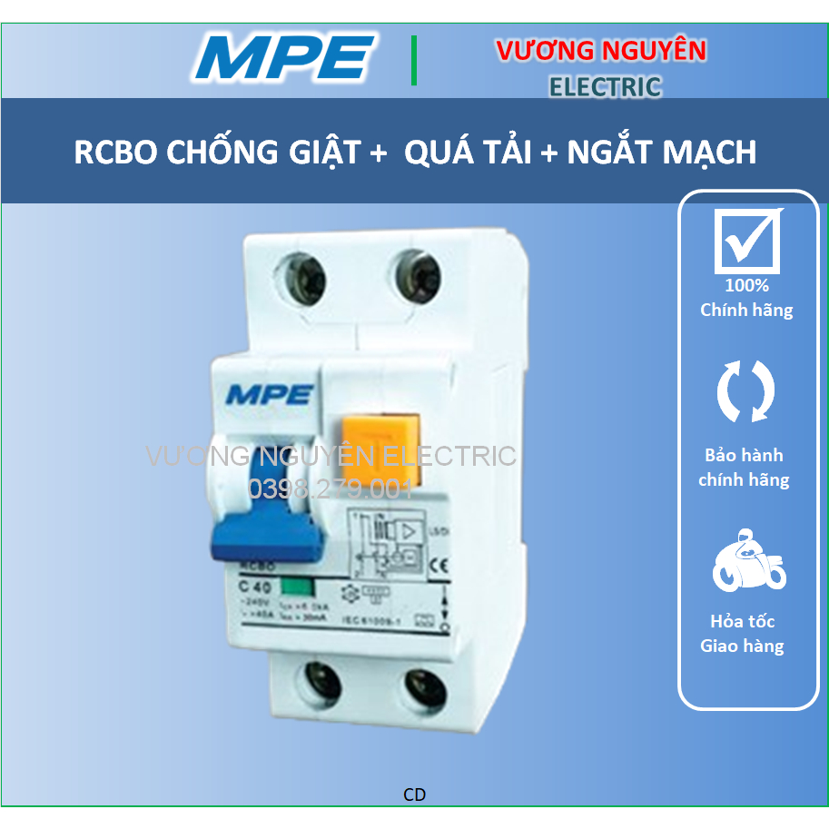 Cb 防震-aptomat 防震 MPE 2P 1相 30mA CB 16A 20A 25A 32A 40A 63A-V | 蝦皮購物