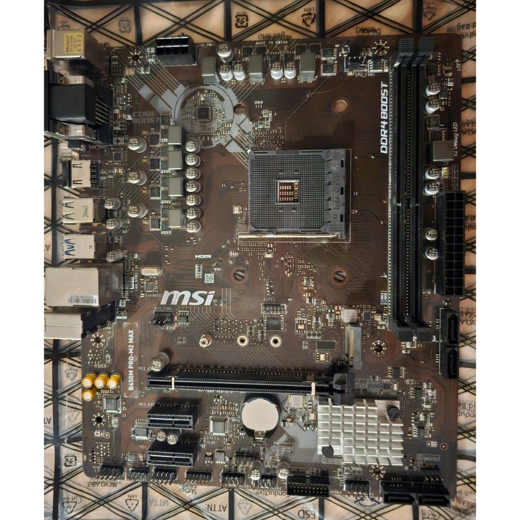 二手微星 B450M Pro-M2 Max 主板。 微星 B450M Pro M2 Max 主板 | 蝦皮購物