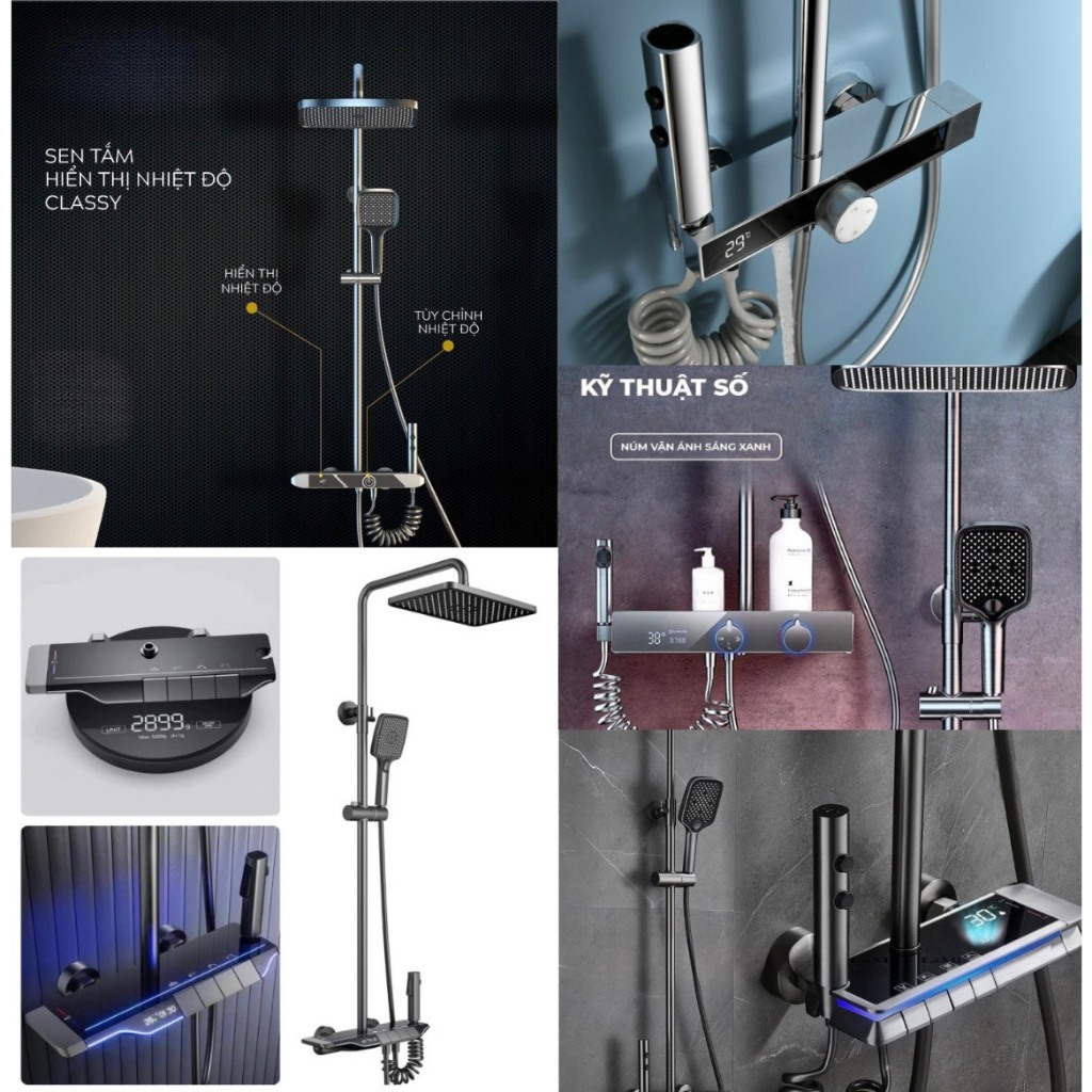 高級立式花灑【進口】溫度顯示sc101、sc102、sc103、sc104 | 蝦皮購物