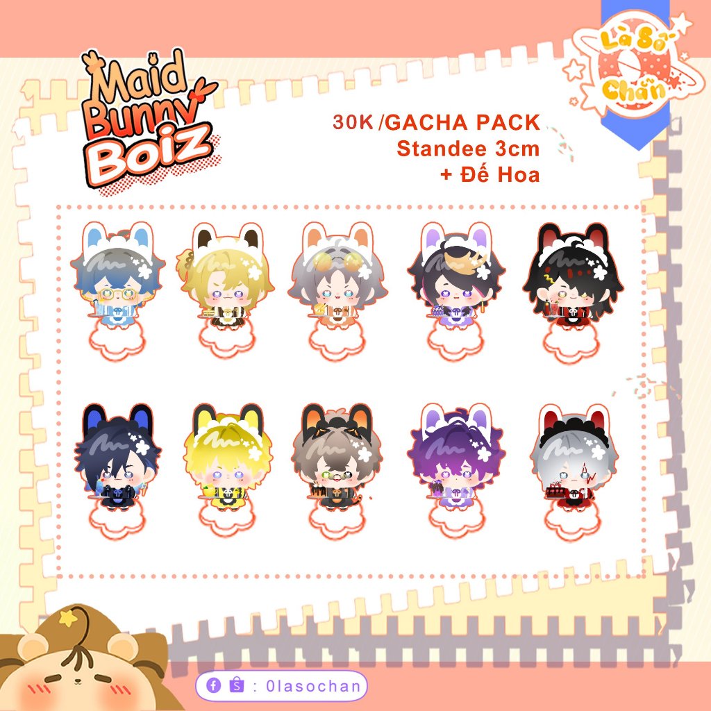 [PICK Charm] Standee MINI Vtuber / NijisanjiEN - Luxiem & No | 蝦皮購物