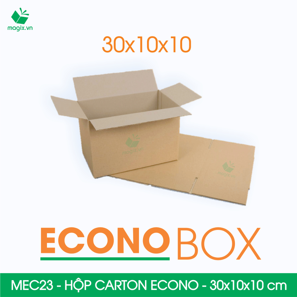 Mec23 - 30x10x10 cm - 組合 20 箱 ECONO 超級經濟光滑紙箱 | 蝦皮購物