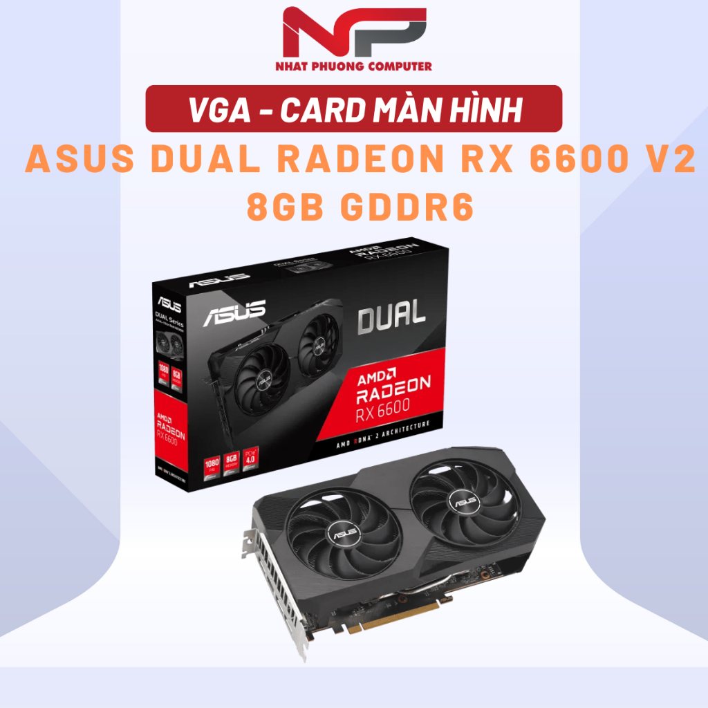 Asus Dual Radeon Rx 6600 V3 8gb Gddr6 顯卡 Dual Rx6600 8g V3 蝦皮購物