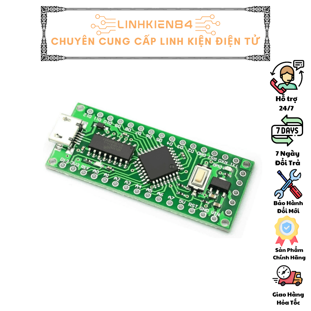 KIT Arduino Nano 3.0 LGT8F328P MiniEVB(包括 USB 數據線) | 蝦皮購物