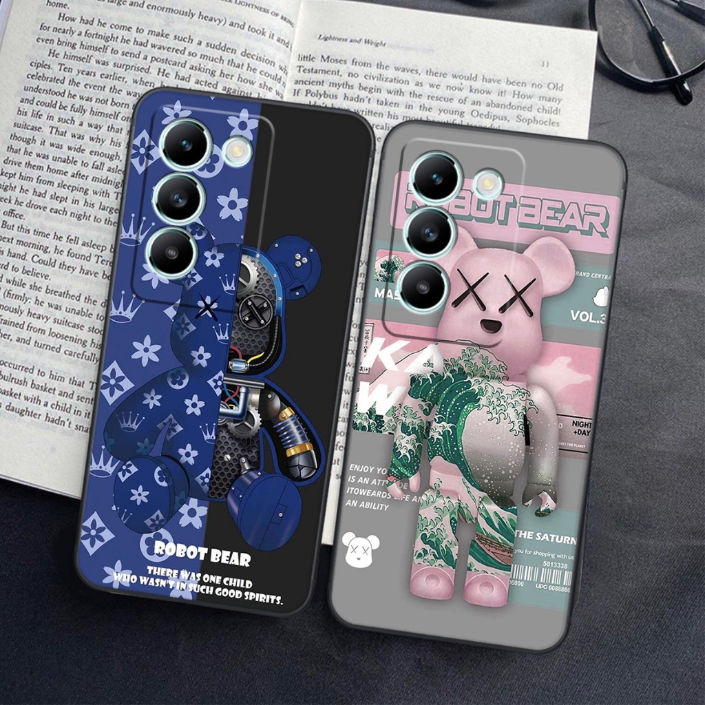 Vivo Y100 5G 手機殼印刷熊形象 Berick @ - 光滑、便宜 - 耐用 - 漂亮 | 蝦皮購物