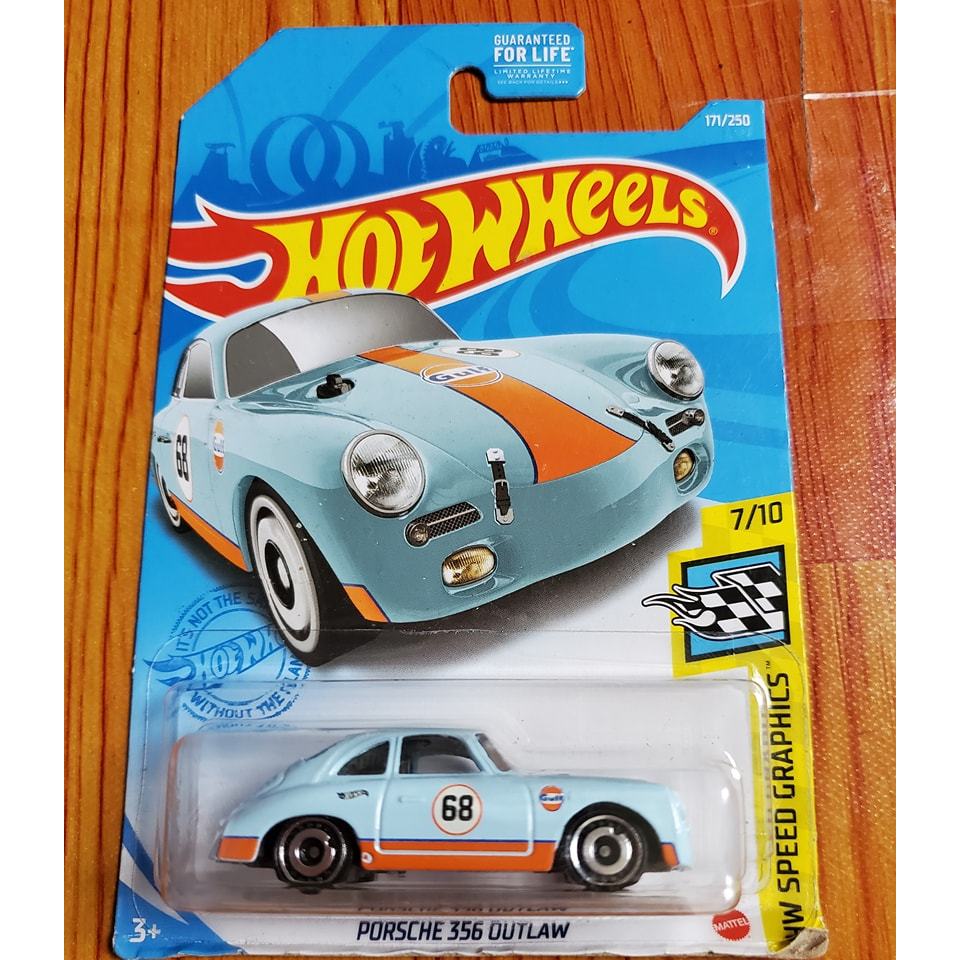 Hotwheels Porsche 356 Outlaw Gulf 模型車(底部彎曲) | 蝦皮購物