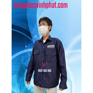 [接收標誌印刷] Hutech Worker 防護襯衫 - Ho Chi Minh City 科技大學 - 實拍 | 蝦皮購物