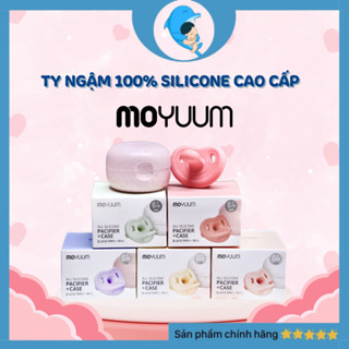 韓國 Moyuum 奶嘴/奶嘴 100% 高品質矽膠嬰兒 0m + 和 6m + 帶安全方便盒 | 蝦皮購物