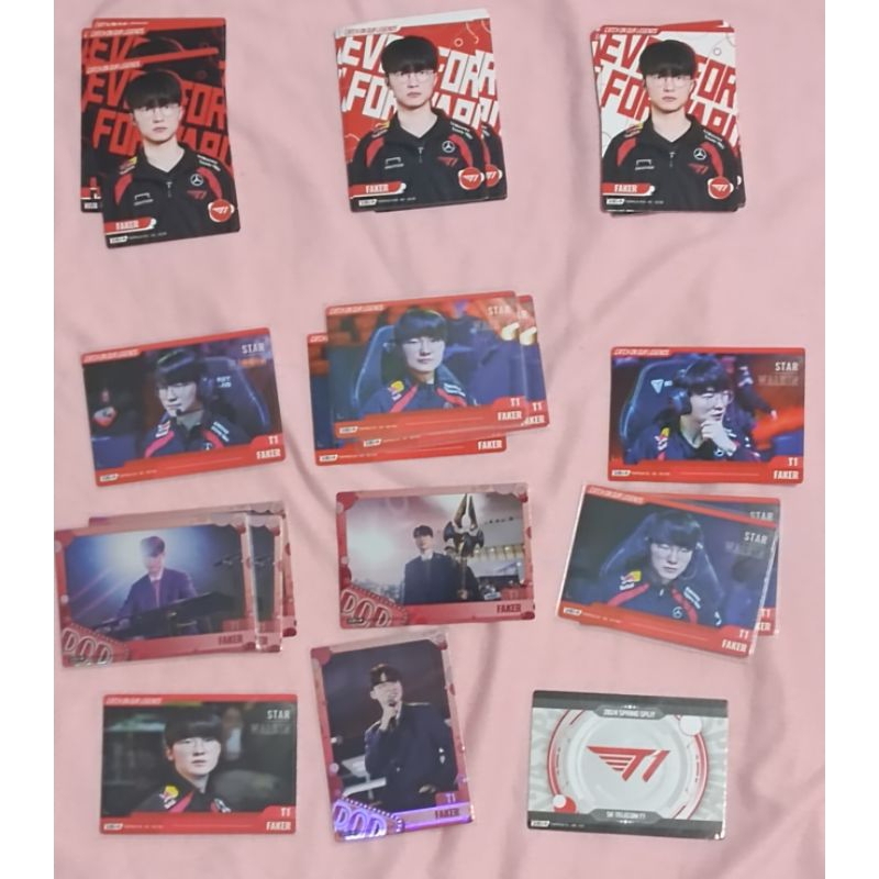 Faker卡片收藏照片卡小卡buffun lck t1正品NC sr SSR官方 | 蝦皮購物
