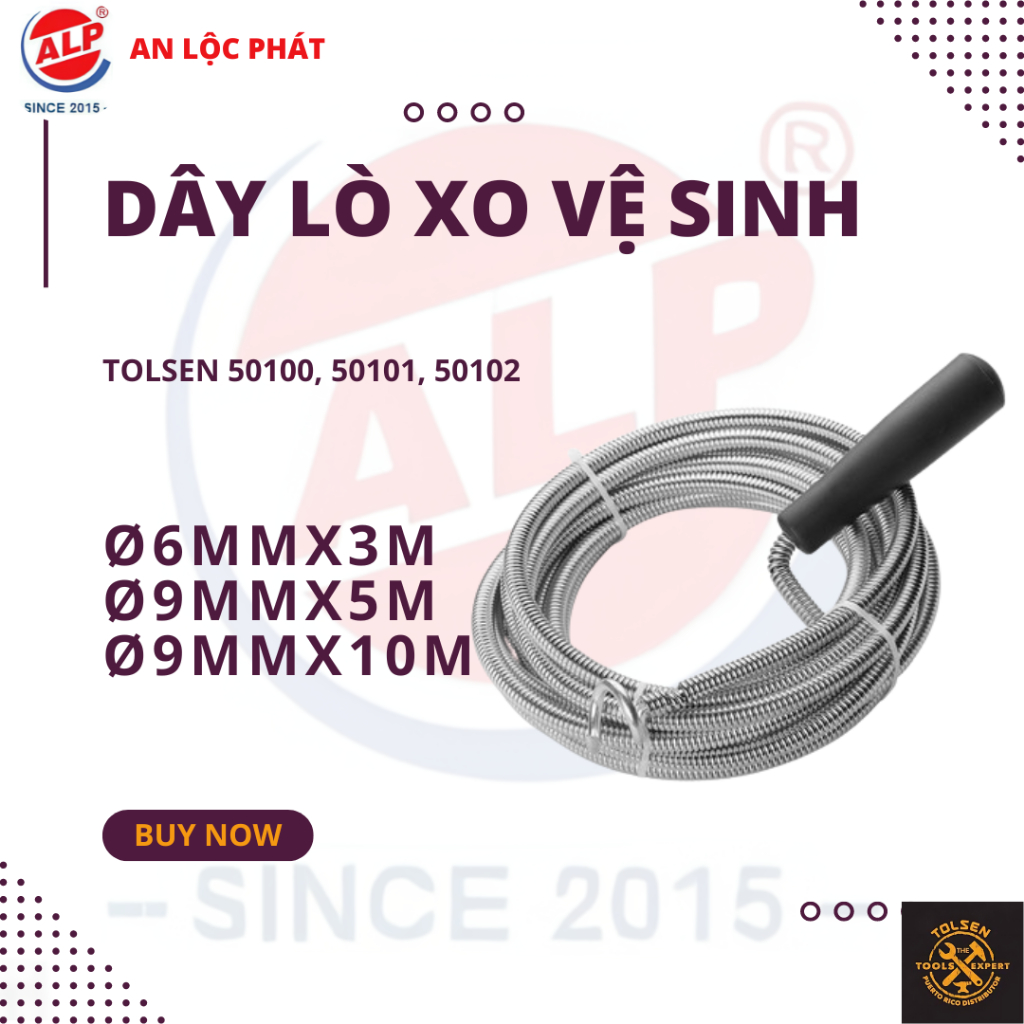 Tolsen 衛生排水彈簧線 3M、5M、10M - 50100、50101、50102 | 蝦皮購物