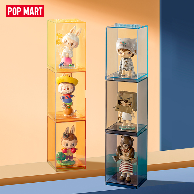 [Skullpandaholic] [HCM] Popmart 彩色展示盒套裝 (3PCs) 彩色 popmart 展示 | 蝦皮購物