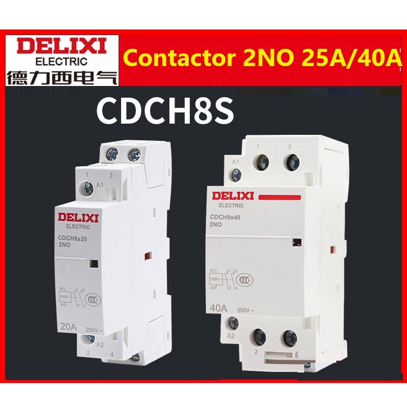 單相接觸器 25A/40A 220V DELIXI - 1 相接觸器 2P 40A CDCH8s25 | 蝦皮購物