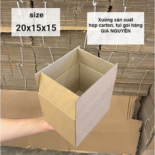 一套 20 個紙箱包裝盒 20x15x15,用於 Gia Nguyen 包裝的紙板盒 | 蝦皮購物