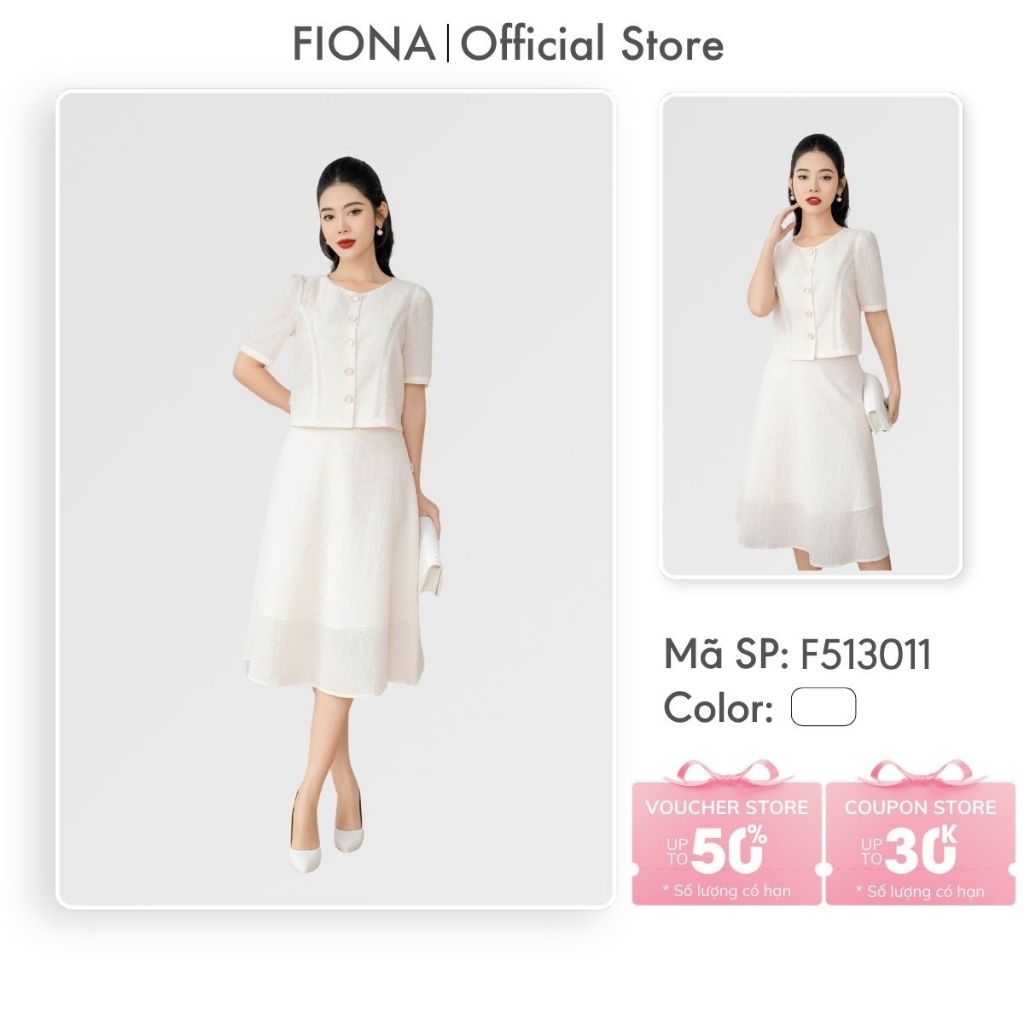 Fiona SET 鉤針襯衫和經典 F 喇叭裙513011+F213006 | 蝦皮購物