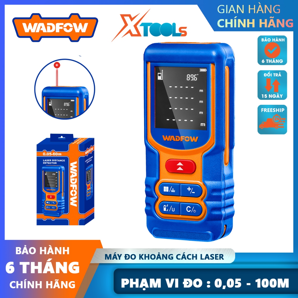 Wadfow WDL1516 激光測距儀 0,05-100m 10 測量功能激光測距儀 | 蝦皮購物
