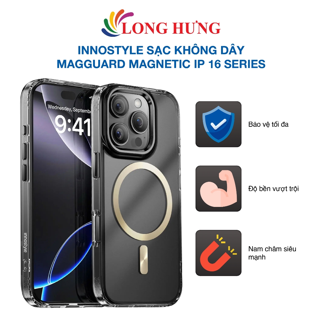 Innostyle MagS MagGuard Magnetic iP 16 Pro/16 Pro Max 無線充電防震 | 蝦皮購物