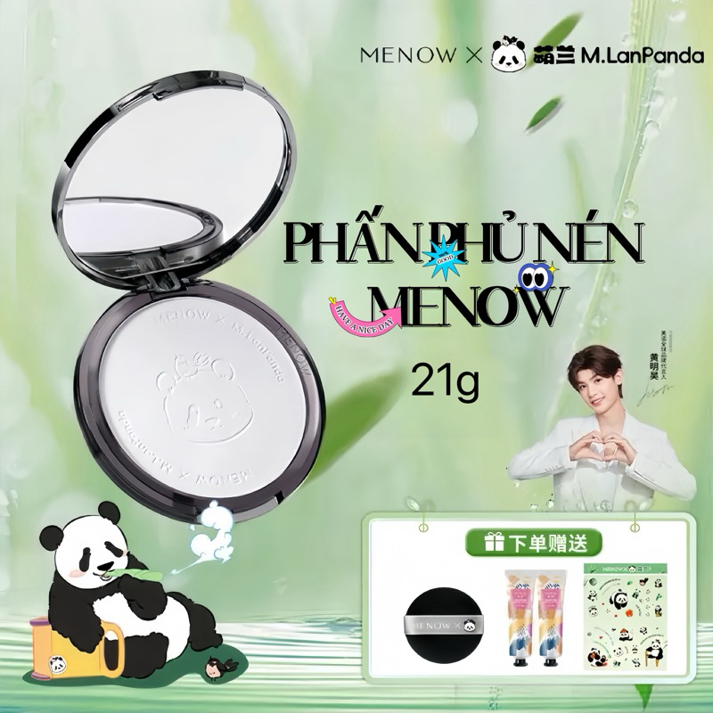 [Menow] 美諾熊貓粉餅 21g | 蝦皮購物