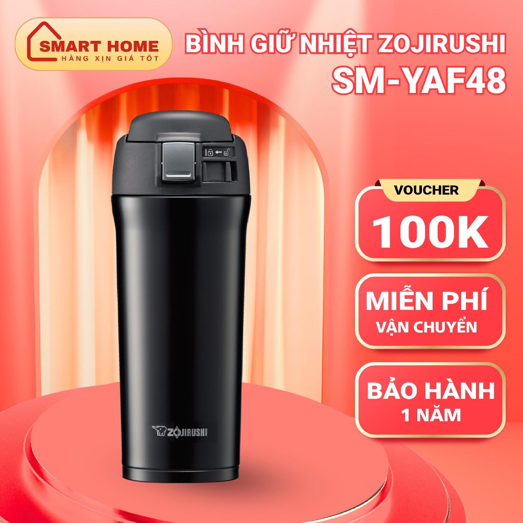 Zojirushi 保溫瓶 SM-YAF48-TD 0,48L(深棕色),保溫 1 年 | 蝦皮購物