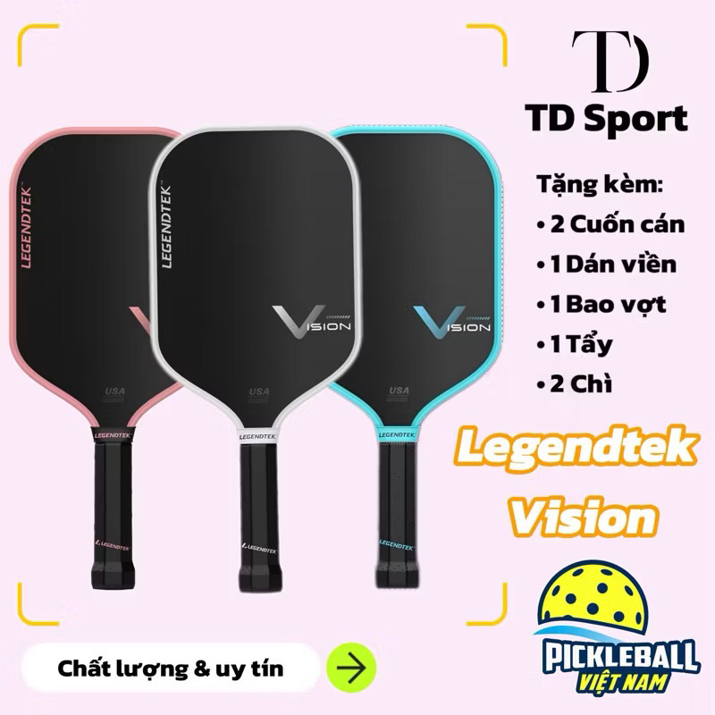 【正品】LEGENDTEK Vision Premium Pickleball 球拍全碳素啞光,控制 | 蝦皮購物
