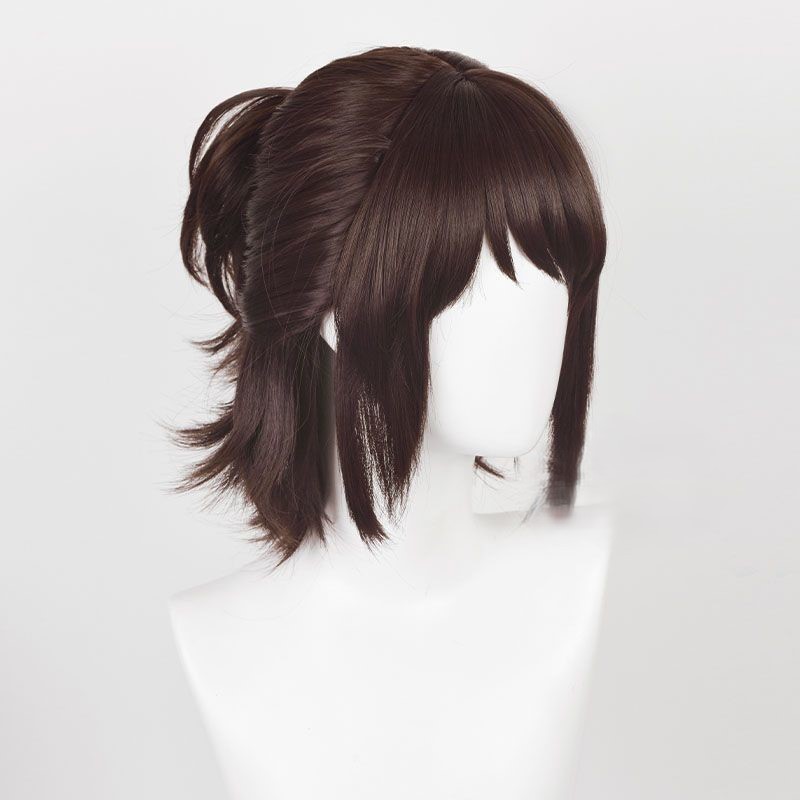 Cos Hange Zoe Wig (Shingeki no Kyojin) - 深棕色半繫帶款式,夾式 | 蝦皮購物