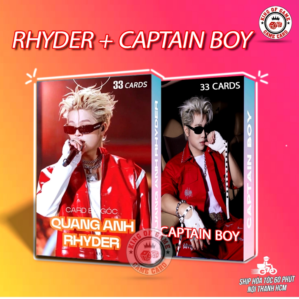 COMBO QUANG ANH RHYDER + CAPTAIN BOY BROTHER SAY HI 33 簽名照片 | 蝦皮購物