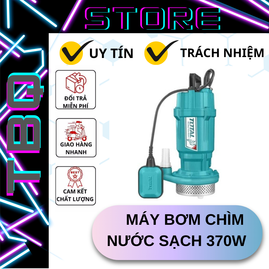 TOTAL TWP63706 潛水式清潔水泵 - 容量 370W (0.5HP) 銅線電機 | 蝦皮購物