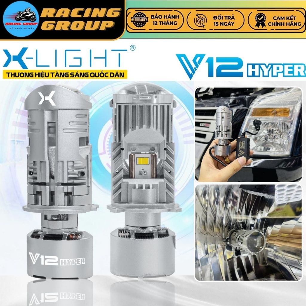 X Light V12 超級頭燈,超亮 Led 雙燈 50W 色溫 - 正品 2 年保修 | 蝦皮購物