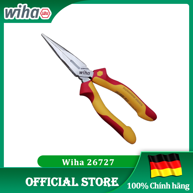 WIHA 26727 絕緣 200mm 尖嘴鉗 1000 伏 [德國/德國正品] | 蝦皮購物