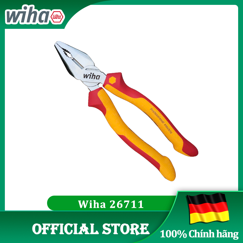 WIHA 26711 1000 Volt 絕緣多功能鉗子 200mm [正品德國/德國] | 蝦皮購物