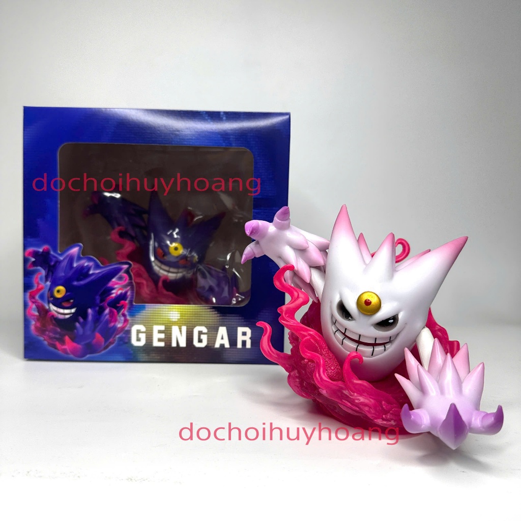 Pokemon White Mega Gengar pokemon ghost 系統雕像模型 14 厘米帶 led | 蝦皮購物