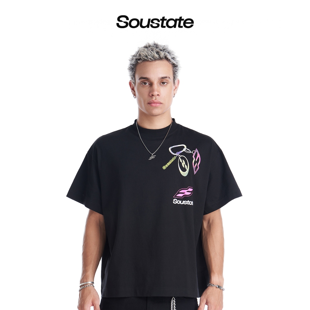 Big Boxy Carabiners T 恤(黑色)- 正品 SOUSTATE | 蝦皮購物