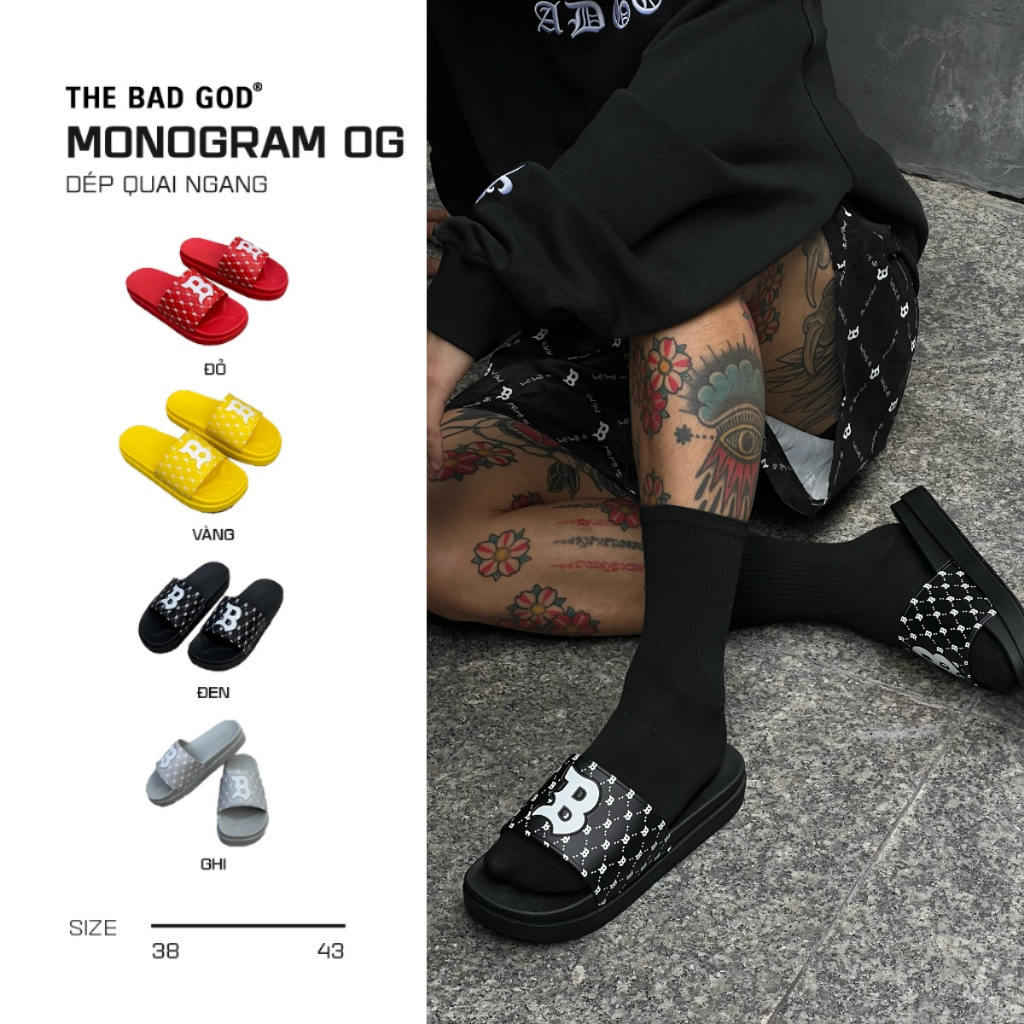 The Bad God Monogram Og 高跟涼鞋防滑街頭男孩時尚 | 蝦皮購物